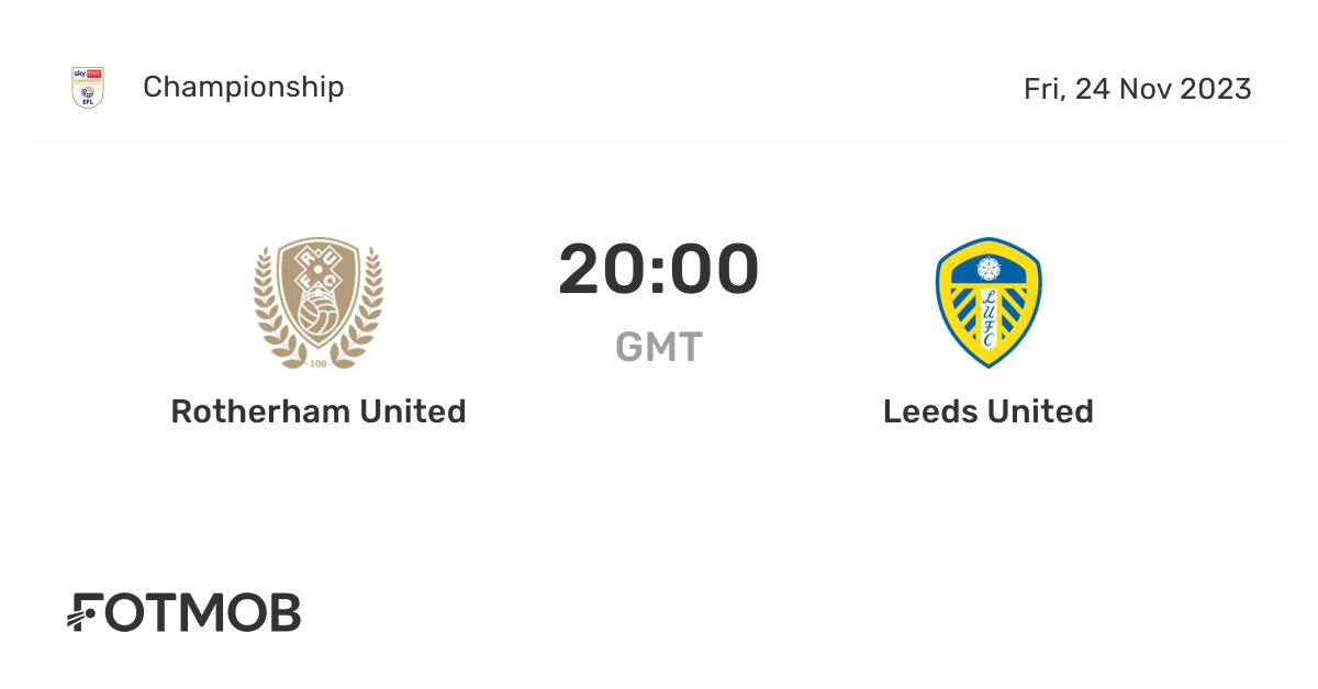 Rotherham United vs Leeds United - live score, predicted lineups and ...