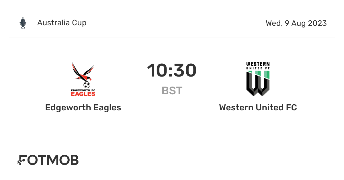 Edgeworth Eagles vs Western United FC - live score, predicted lineups ...