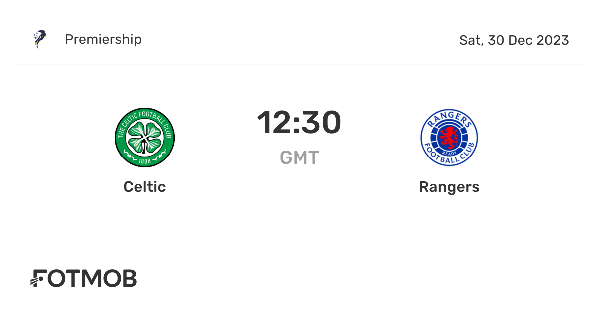 Celtic vs Rangers - live score, predicted lineups and H2H stats
