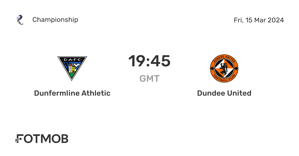 Dunfermline Athletic vs Dundee United - live score, predicted lineups ...