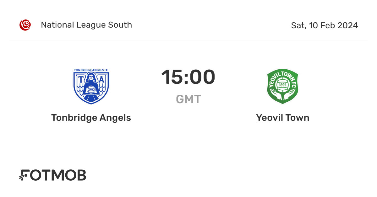 Tonbridge Angels vs Yeovil Town - live score, predicted lineups and H2H ...