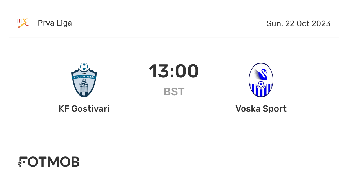 KF Gostivari vs Voska Sport - live score, predicted lineups and H2H stats.