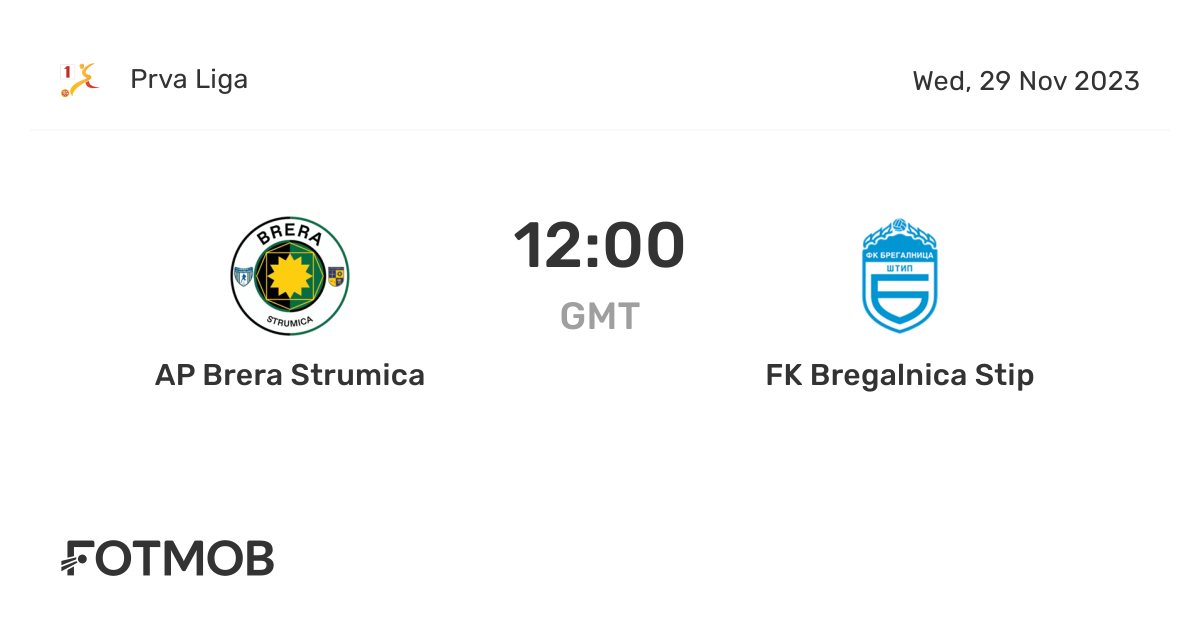 AP Brera Strumica vs FK Bregalnica Stip - live score, predicted lineups ...