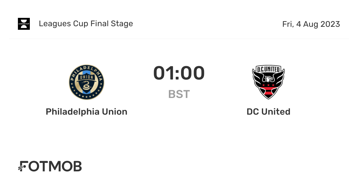 Philadelphia Union vs DC United - live score, predicted lineups and H2H ...