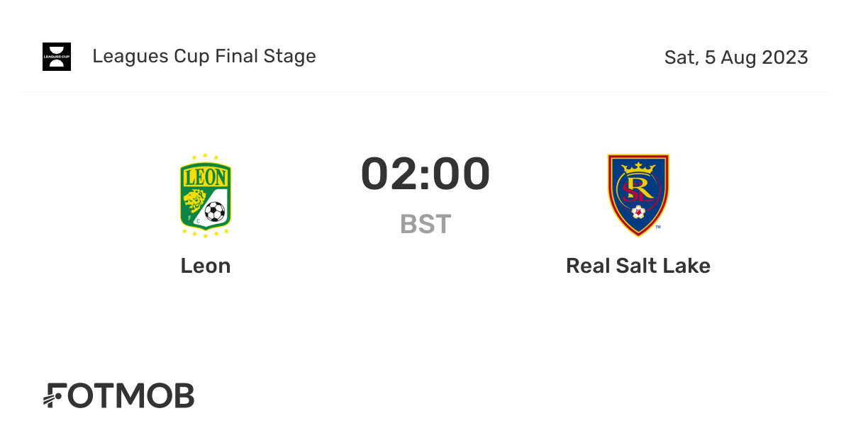 Leon vs Real Salt Lake - live score, predicted lineups and H2H stats