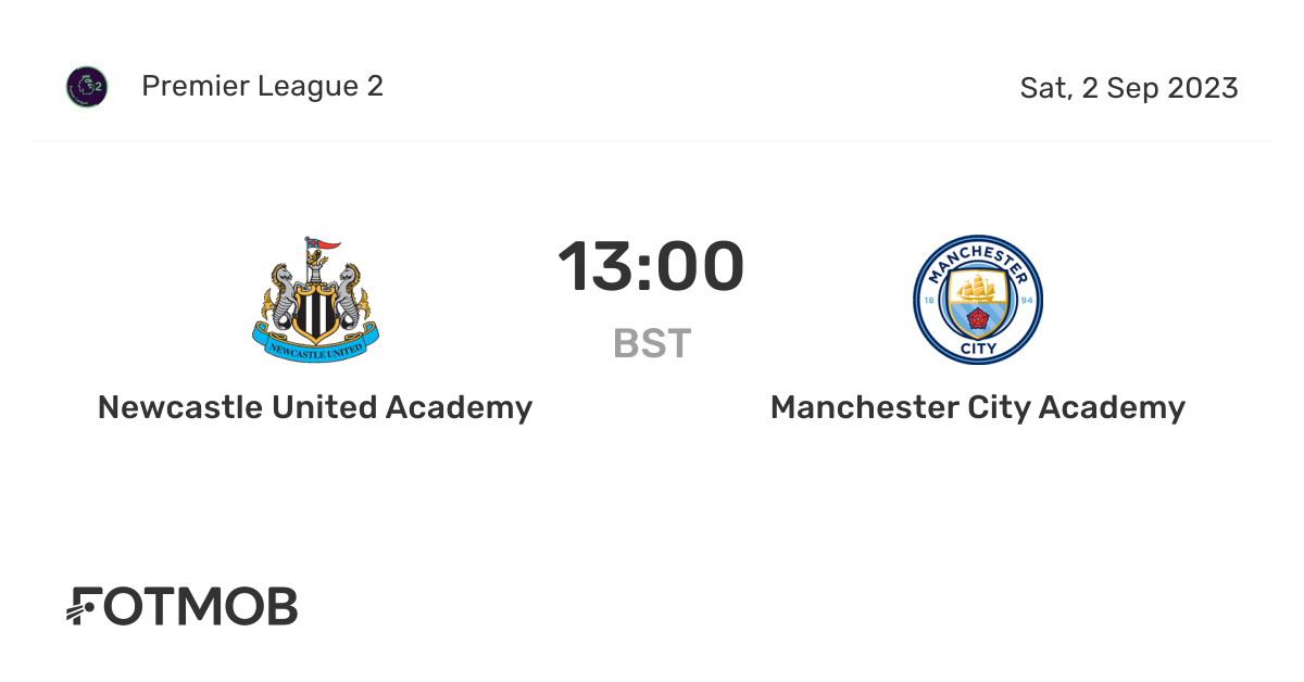 Newcastle United Academy vs Manchester City Academy - live score ...