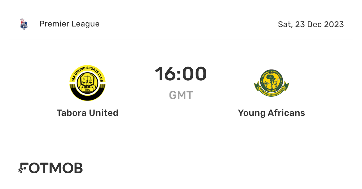 Tabora United vs Young Africans - live score, predicted lineups and H2H ...