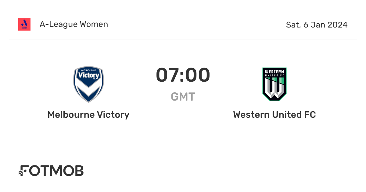 Melbourne Victory vs Western United FC - live score, predicted lineups ...