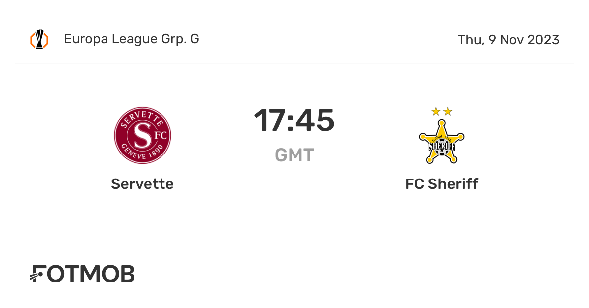 Servette tegen FC Sheriff - live score, voorspelde opstellingen en H2H-statistieken