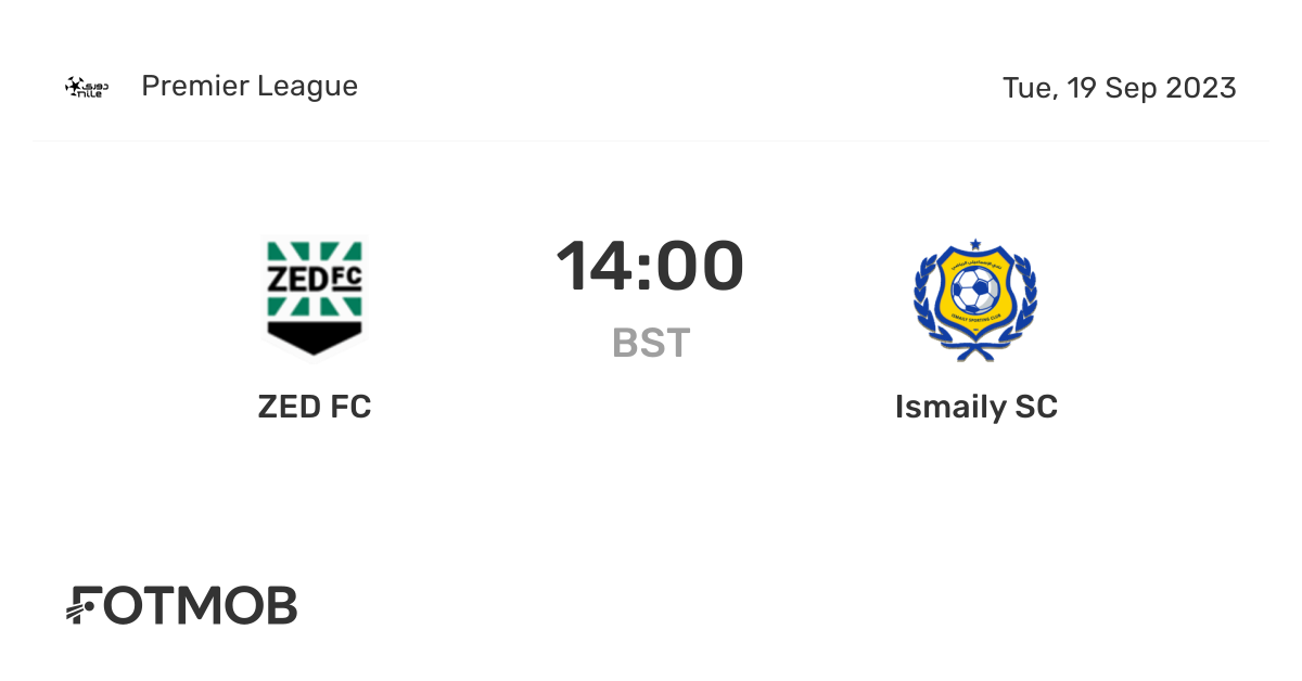 ZED FC vs Ismaily SC - live score, predicted lineups and H2H stats