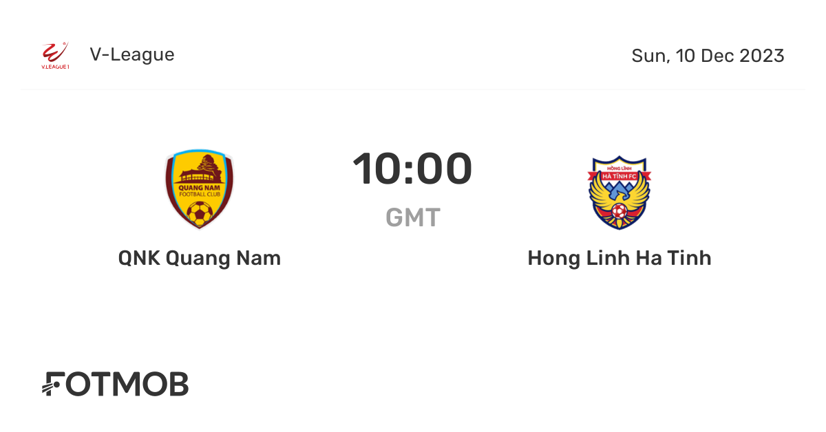 QNK Quang Nam vs Hong Linh Ha Tinh - live score, predicted lineups and ...