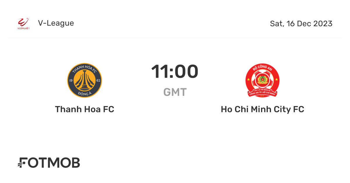 Thanh Hoa FC vs Ho Chi Minh City FC - live score, predicted lineups and ...