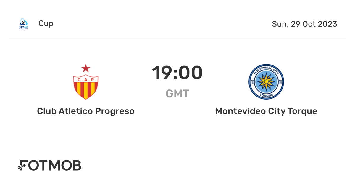 Club Atletico Progreso vs Montevideo City Torque - live score ...