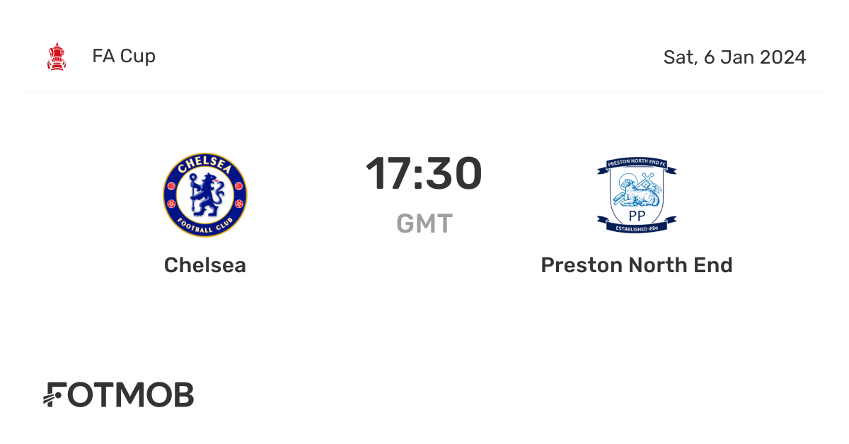 Chelsea vs Preston North End - live score, predicted lineups and H2H stats