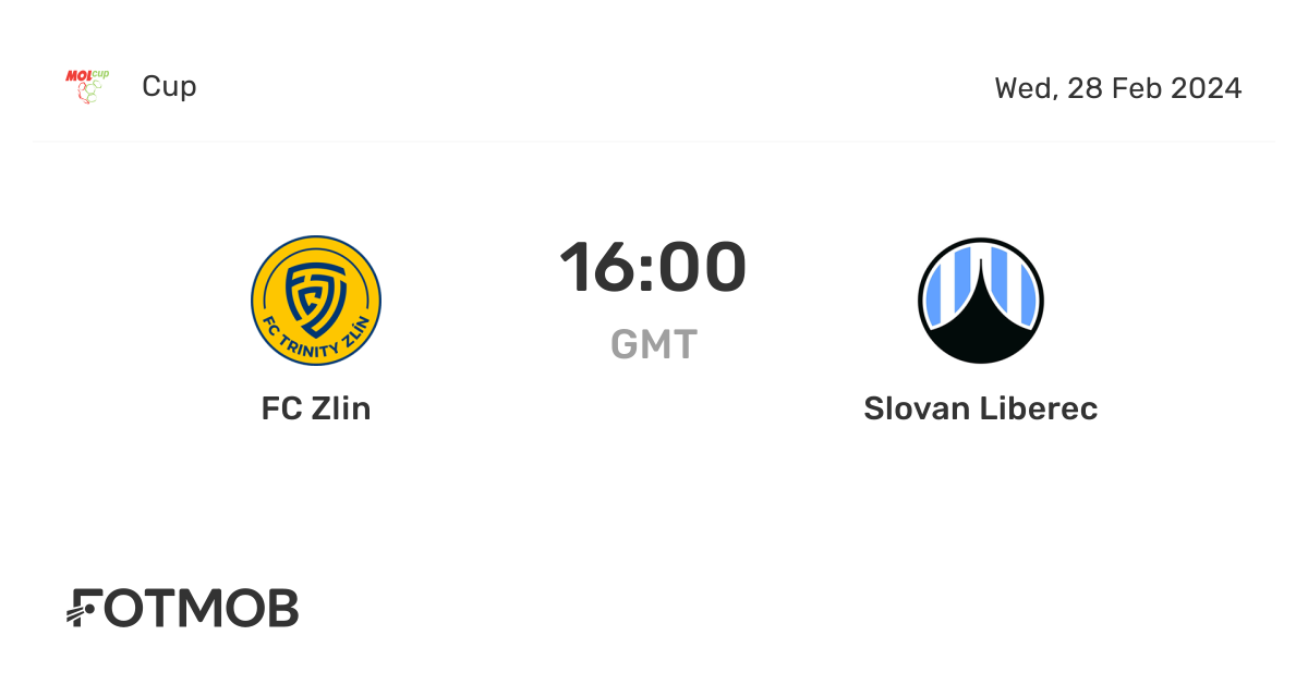 FC Zlin vs Slovan Liberec - marcador en vivo, alineaciones previstas y ...