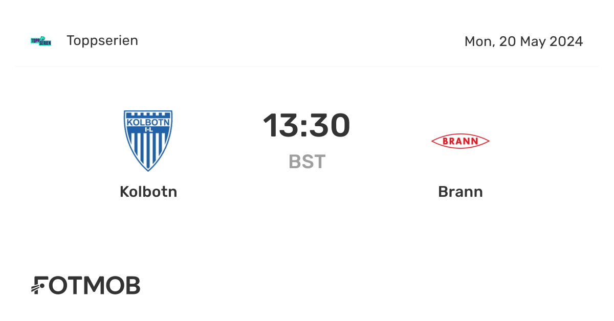 Kolbotn vs Brann - live score, predicted lineups and H2H stats