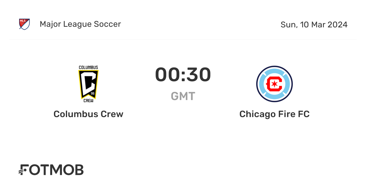 Columbus Crew vs Chicago Fire FC - live score, predicted lineups and ...