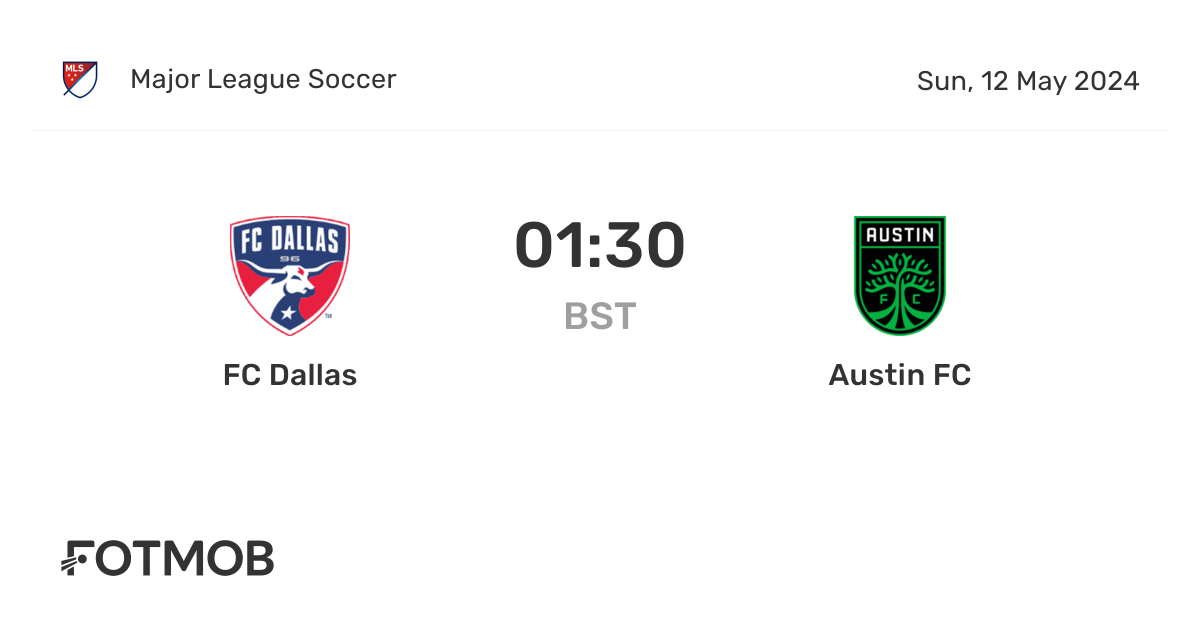FC Dallas vs Austin FC - live score, predicted lineups and H2H stats