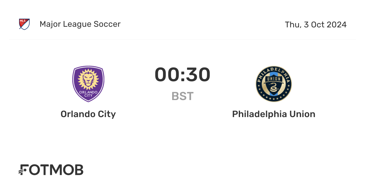 Orlando City vs Philadelphia Union - live score, predicted lineups and ...
