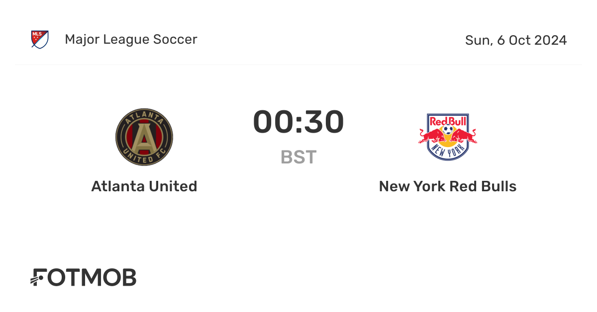 Atlanta United vs New York Red Bulls - live score, predicted lineups ...