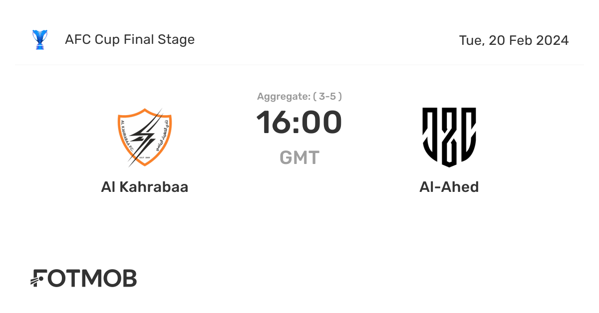 Al Kahrabaa vs Al-Ahed - live score, predicted lineups and H2H stats