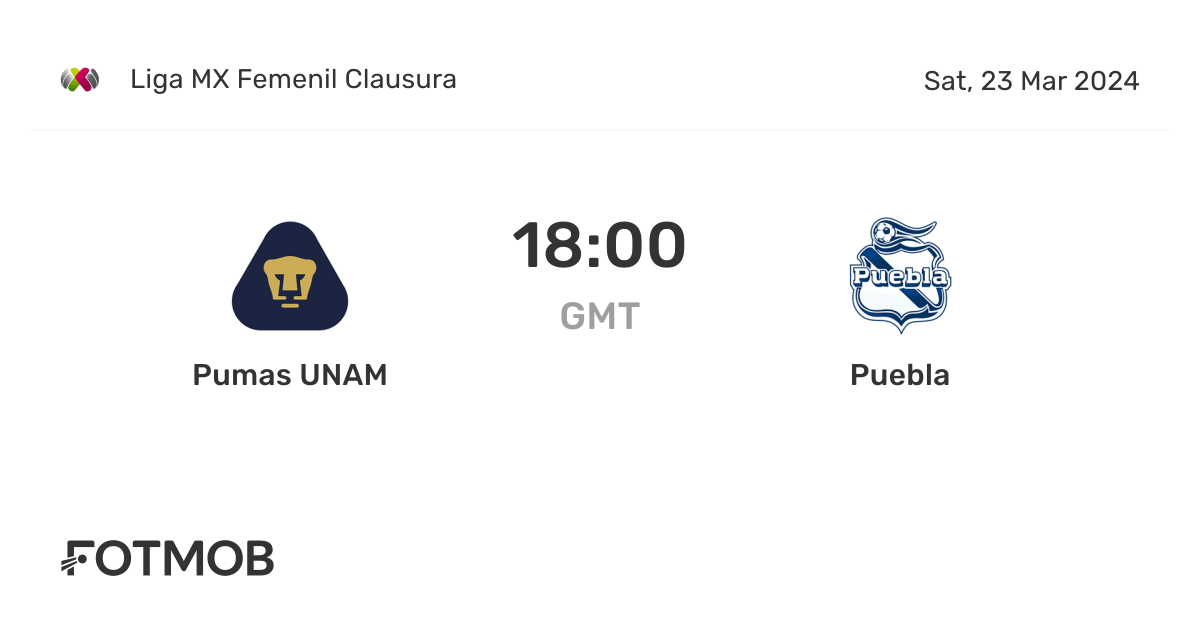 Pumas UNAM vs Puebla - marcador en vivo, alineaciones previstas y ...