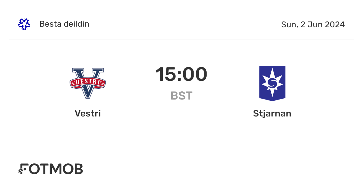 Vestri против Stjarnan - живой счет, предполагаемые составы и ...