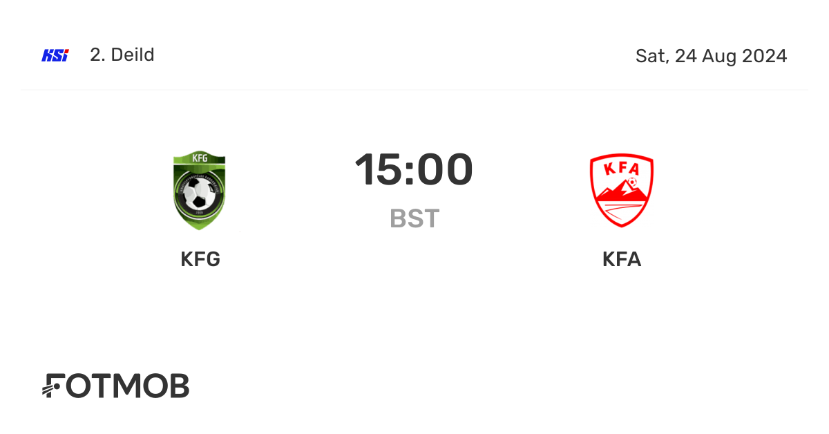 KFG vs KFA - live score, predicted lineups and H2H stats