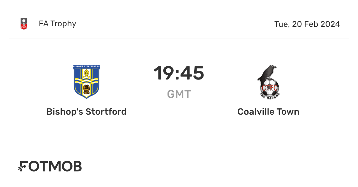 Bishop's Stortford vs Coalville Town - live score, predicted lineups ...