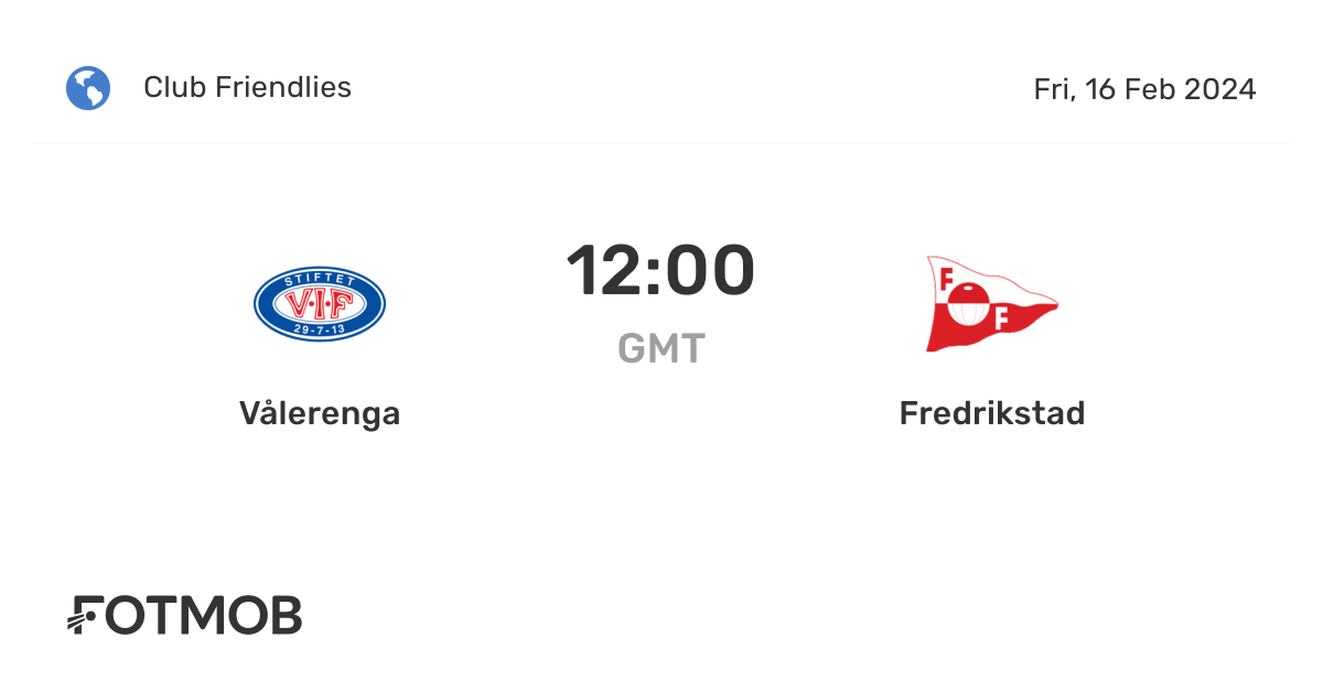 Vålerenga vs Fredrikstad - live score, predicted lineups and H2H stats