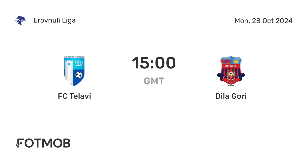 FC Telavi vs Dila Gori - live score, predicted lineups and H2H stats