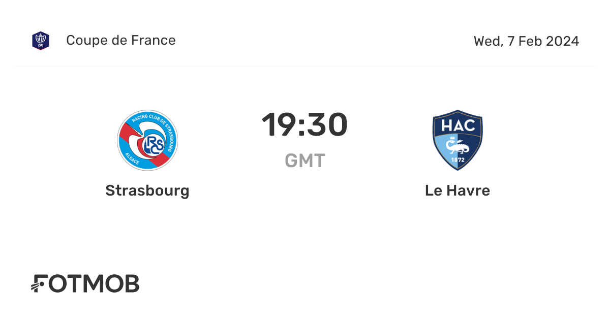 Strasbourg vs Le Havre - live score, predicted lineups and H2H stats
