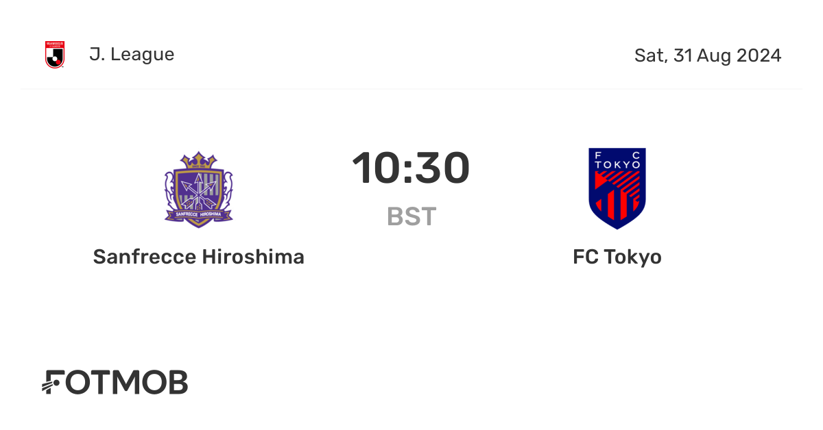 Sanfrecce Hiroshima vs FC Tokyo - live score, predicted lineups and H2H ...