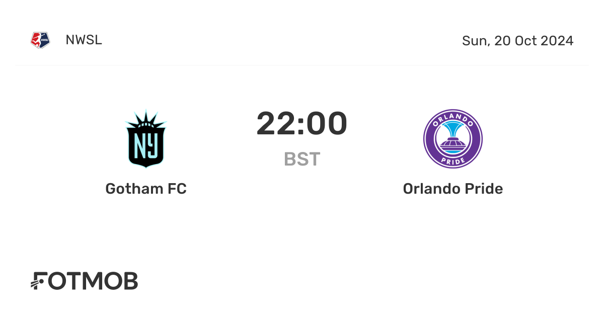 NJ/NY Gotham FC vs Orlando Pride - live score, predicted lineups and ...
