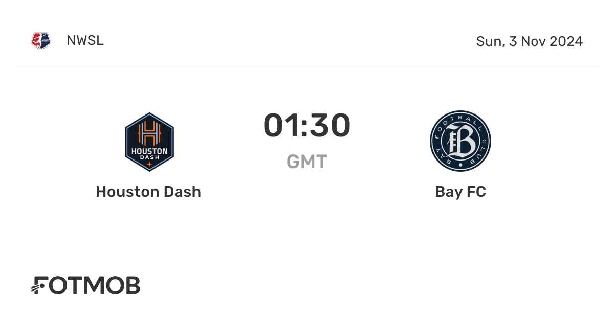 Houston Dash vs Bay FC - live score, predicted lineups and H2H stats