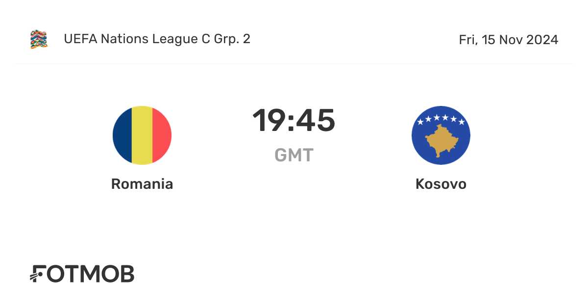 Romania vs Kosovo - live score, predicted lineups and H2H stats