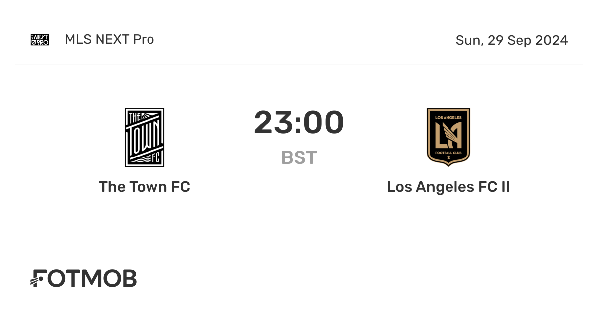 The Town FC vs Los Angeles FC II - marcador en vivo, alineaciones ...