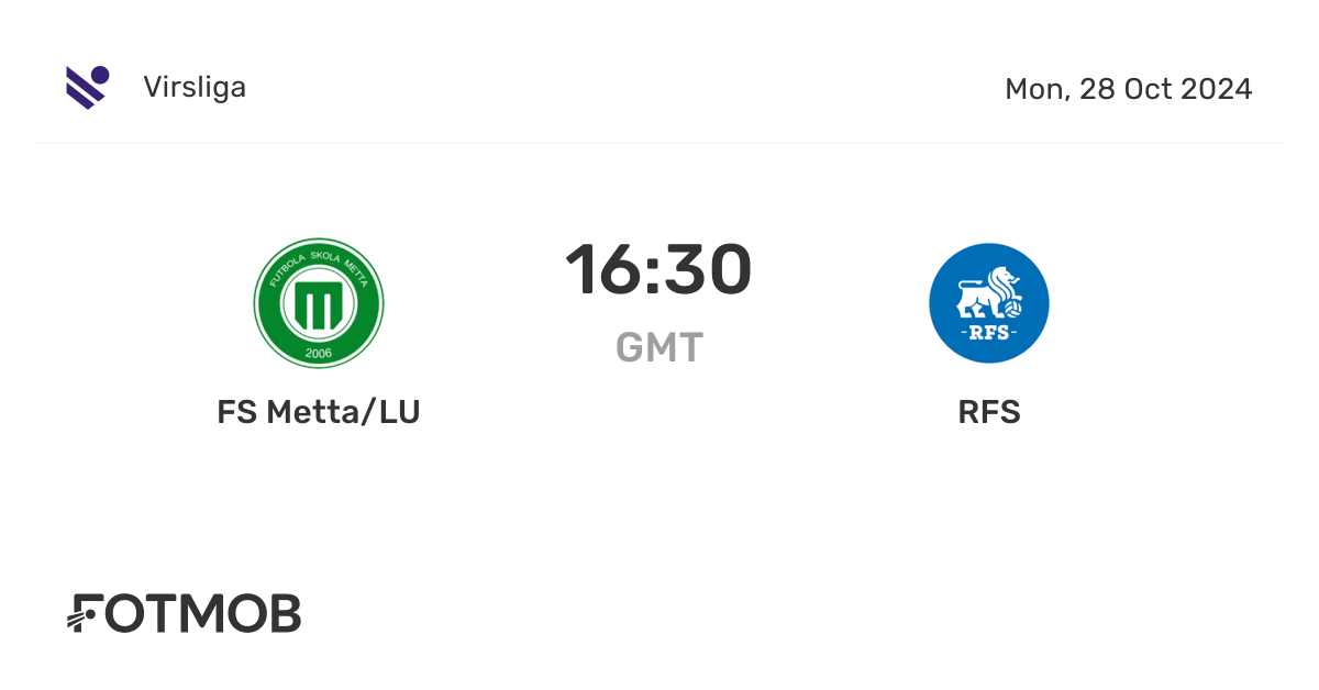 FS Metta/LU contre RFS - score en direct, compositions probables et ...