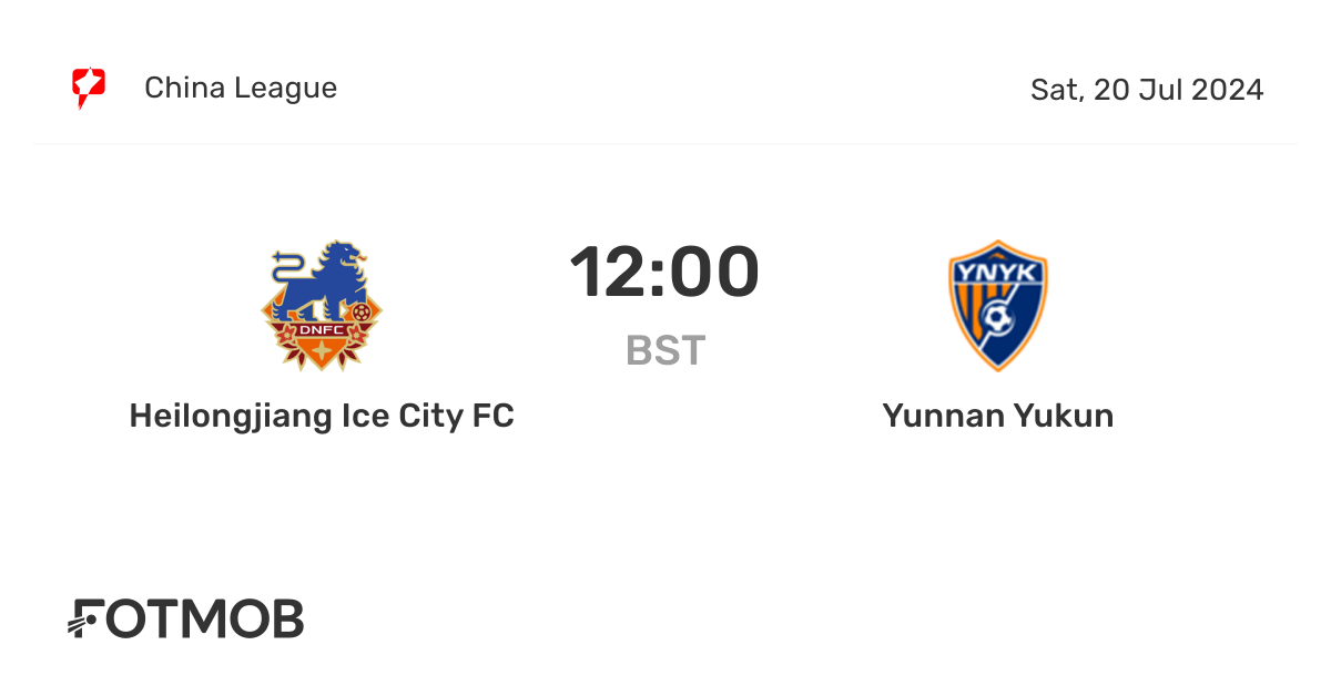 Heilongjiang Ice City FC vs Yunnan Yukun - live score, predicted ...