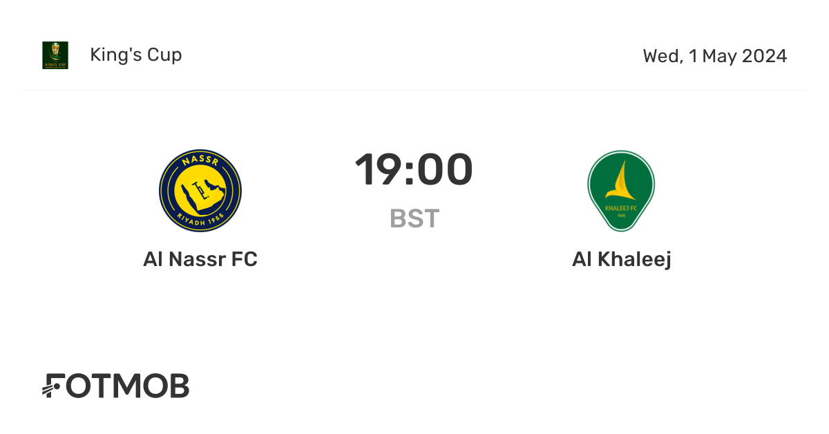 Al Nassr Fc Vs Al Khaleej Live Score Predicted Lineups And H2h Stats