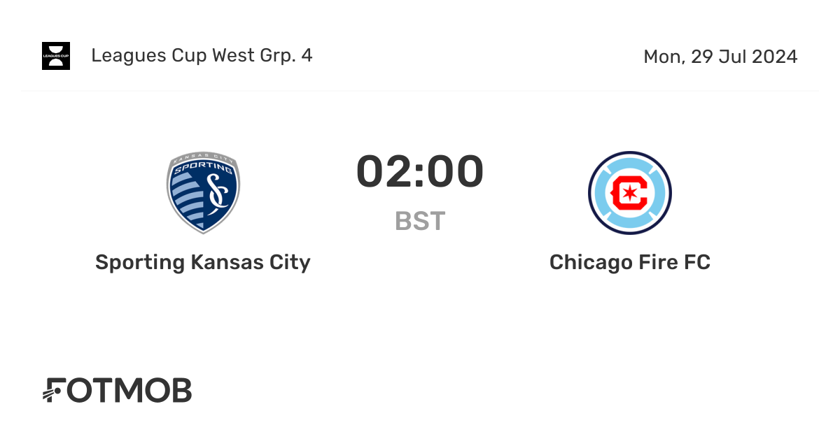 Sporting Kansas City vs Chicago Fire FC - live score, predicted lineups ...