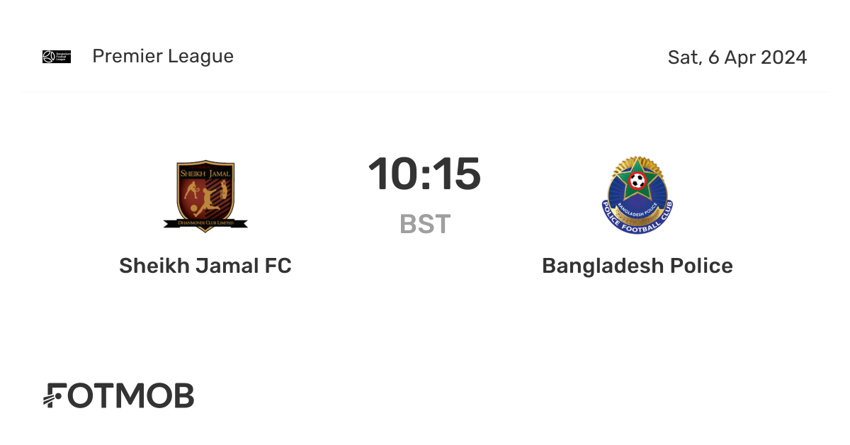 Sheikh Jamal FC vs Bangladesh Police - live score, predicted lineups ...