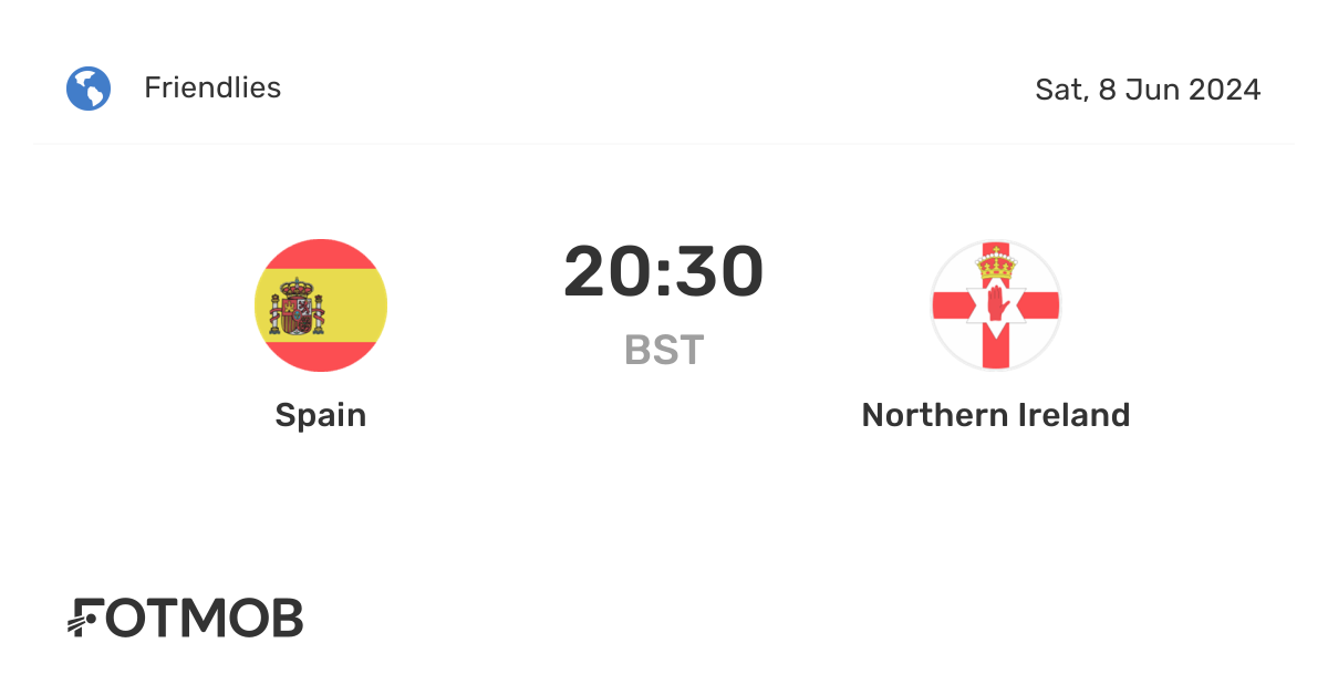 Spain vs Northern Ireland - live score, predicted lineups and H2H stats
