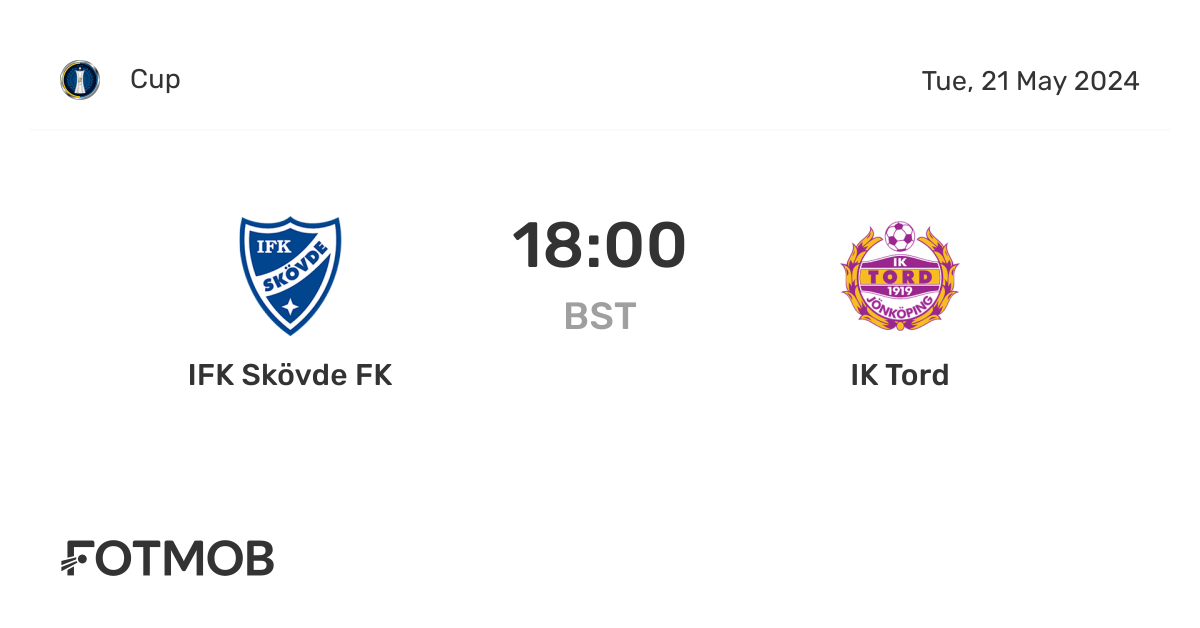 IFK Skövde FK vs IK Tord - live score, predicted lineups and H2H stats