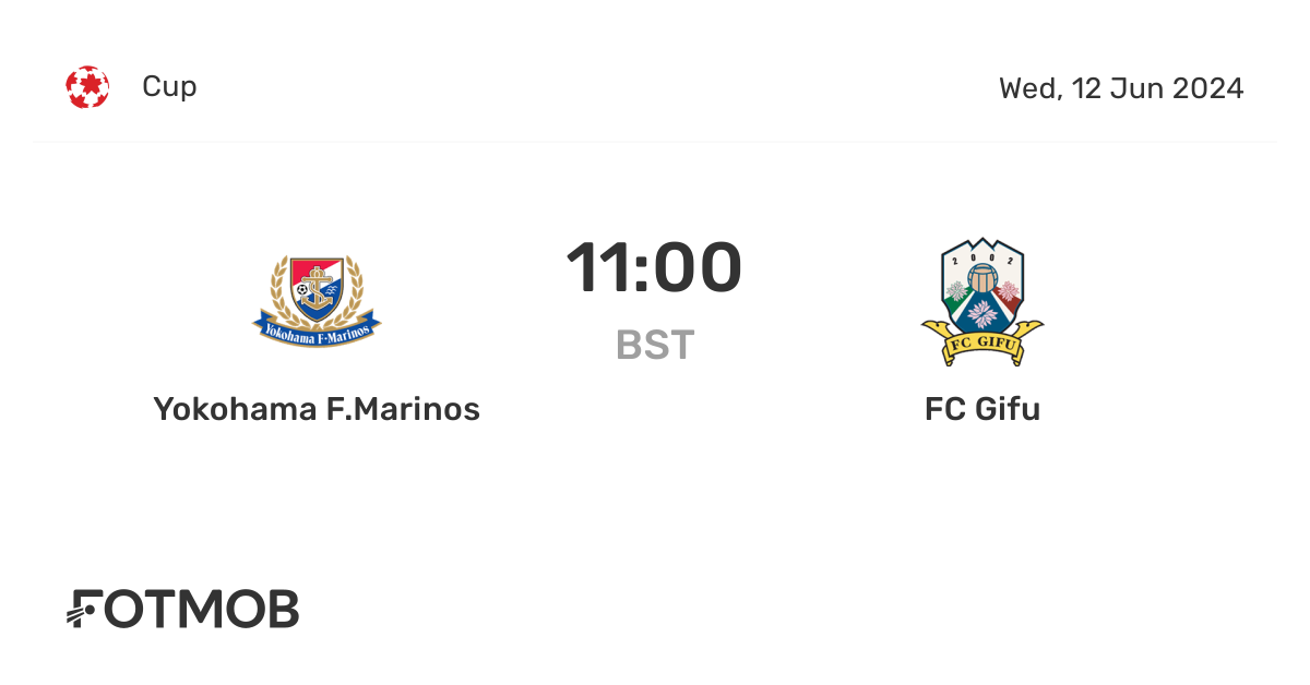 Yokohama F.Marinos vs FC Gifu - live score, predicted lineups and H2H stats