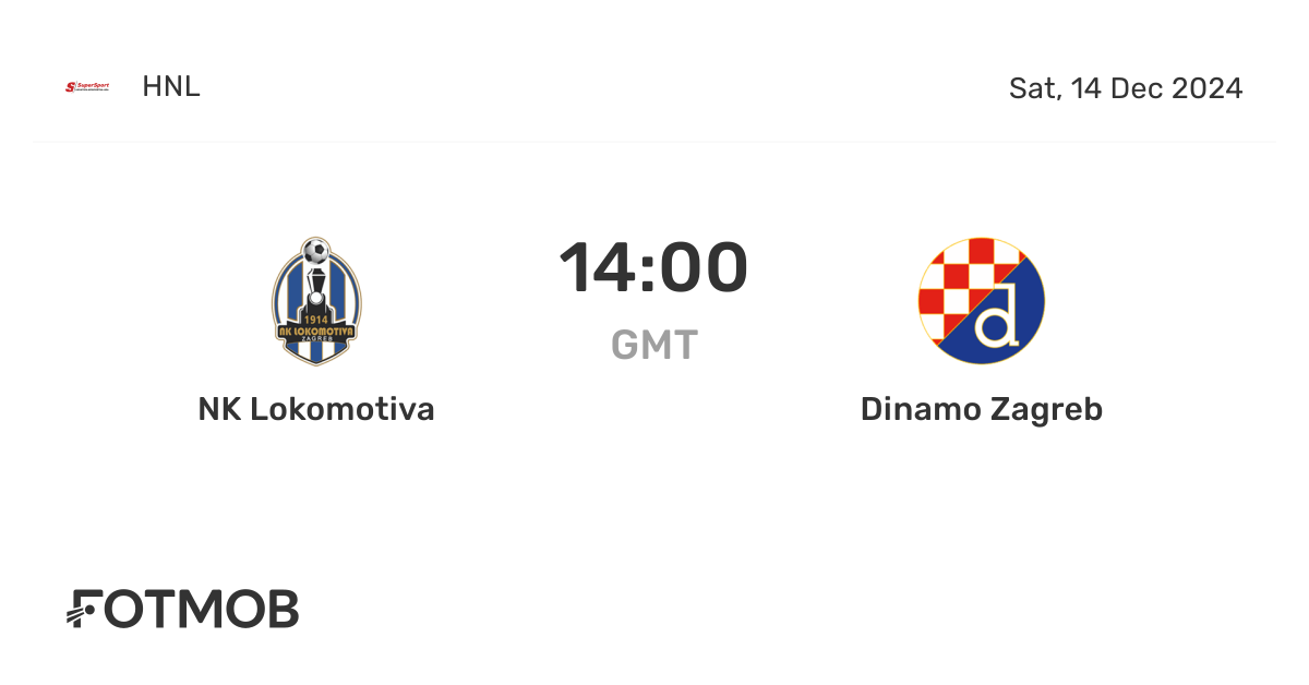 NK Lokomotiva vs Dinamo Zagreb - live score, predicted lineups and H2H ...