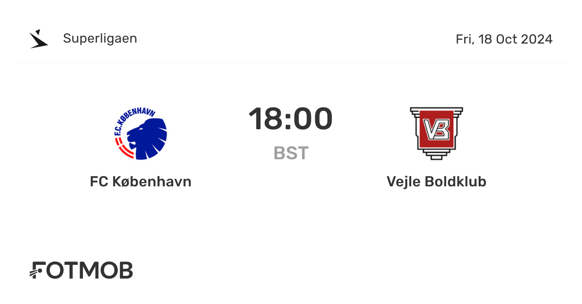 FC København x Vejle Boldklub - placar ao vivo, escalações prováveis e ...
