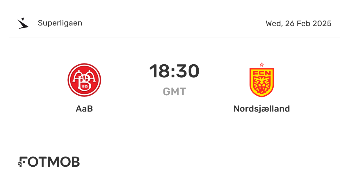 AaB vs Nordsjælland - marcador en vivo, alineaciones previstas y ...