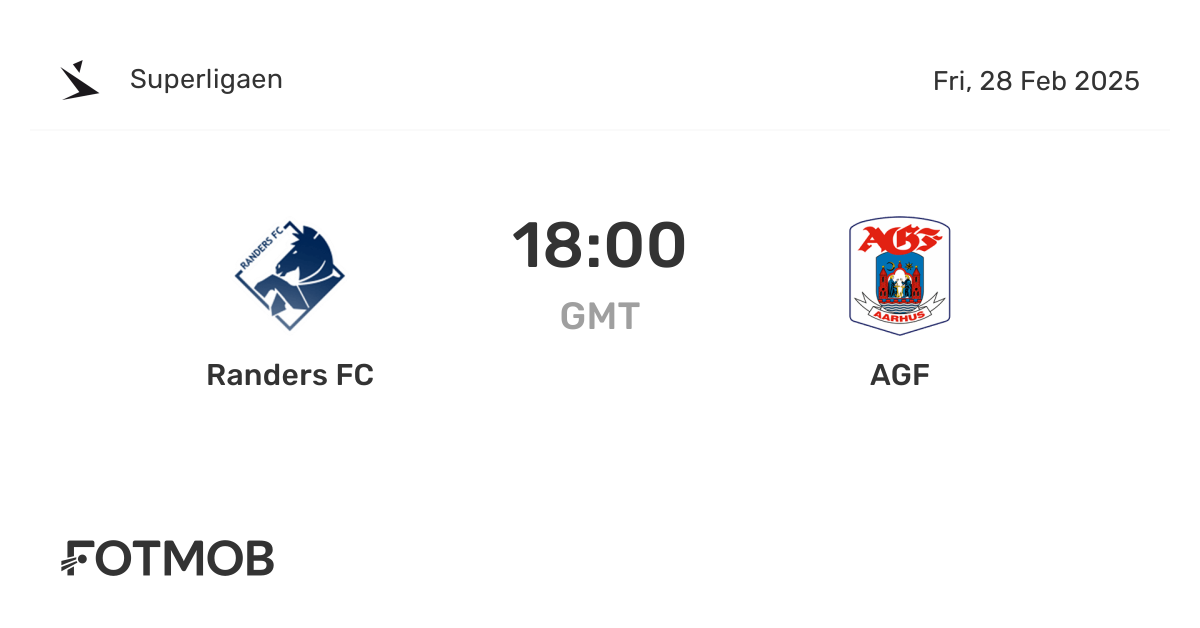 Randers FC vs AGF - marcador en vivo, alineaciones previstas y estadísticas H2H
