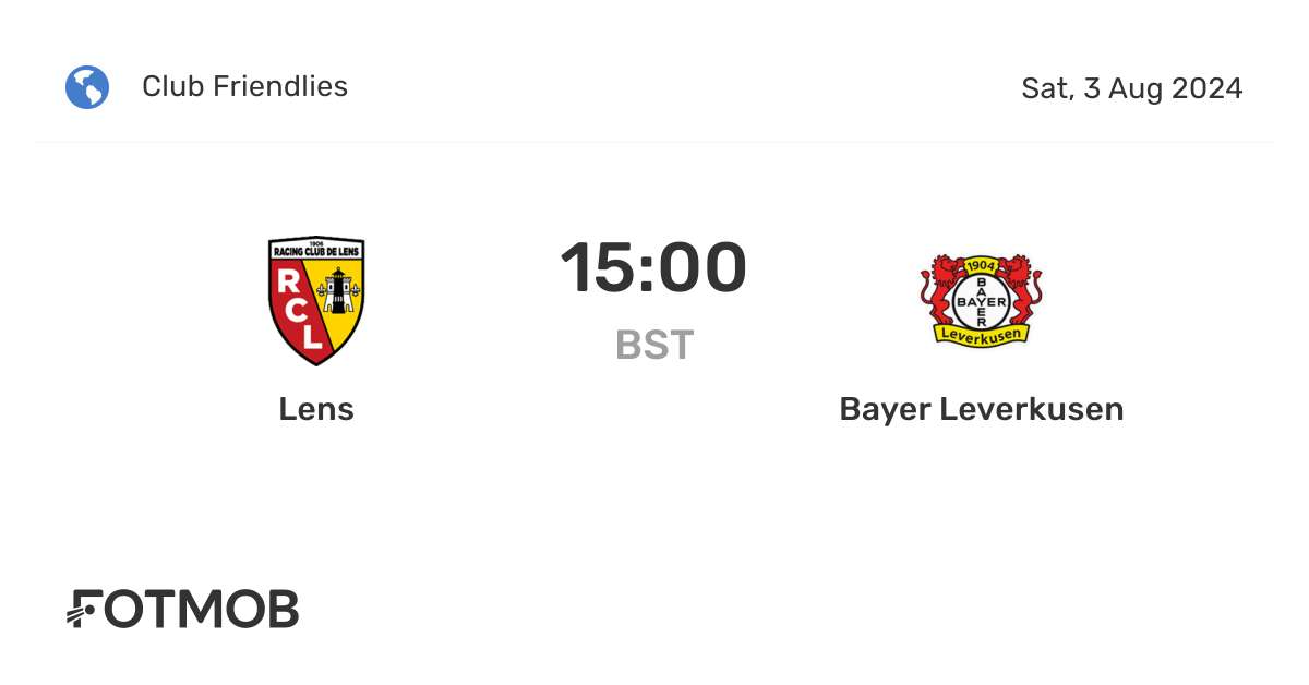 Lens vs Leverkusen - live score, predicted lineups and H2H stats